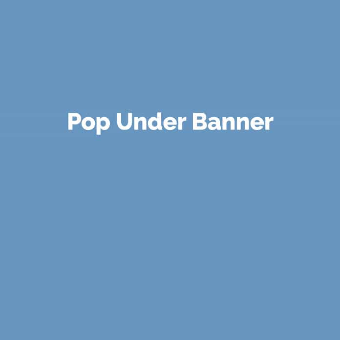 Pop Under Banner | Online Marketing Glossar | perfecttraffic.de